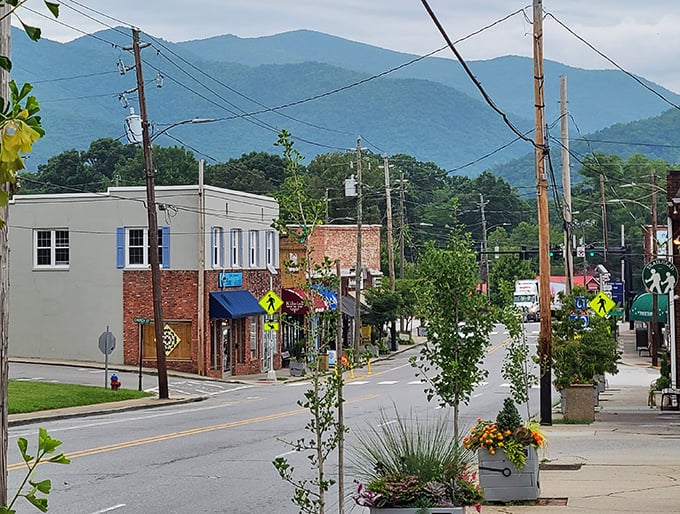 Gallery-lined streets showcase local talent while mountain peaks provide inspiration for every artist's canvas.
