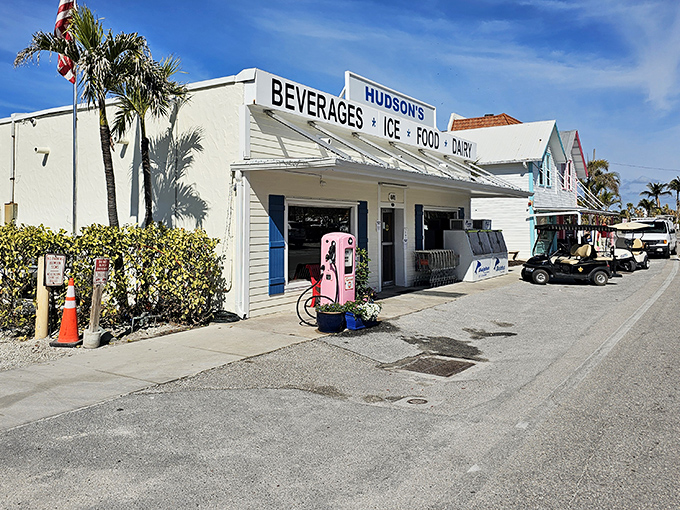 Boca Grande: Hudson's store looks like it should be selling penny candy and fishing tales alongside those beverages and ice.