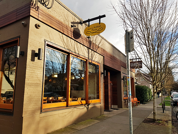 This corner location feels like a neighborhood secret, but Ken's pizza reputation has spread far beyond Portland's city limits.