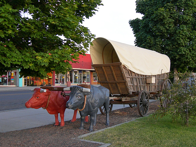 Downtown districts with character this rich usually cost twice as much in other states.