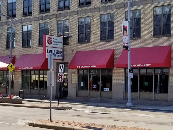 Multi-story downtown location means more space for treasures and easier access for city shoppers.