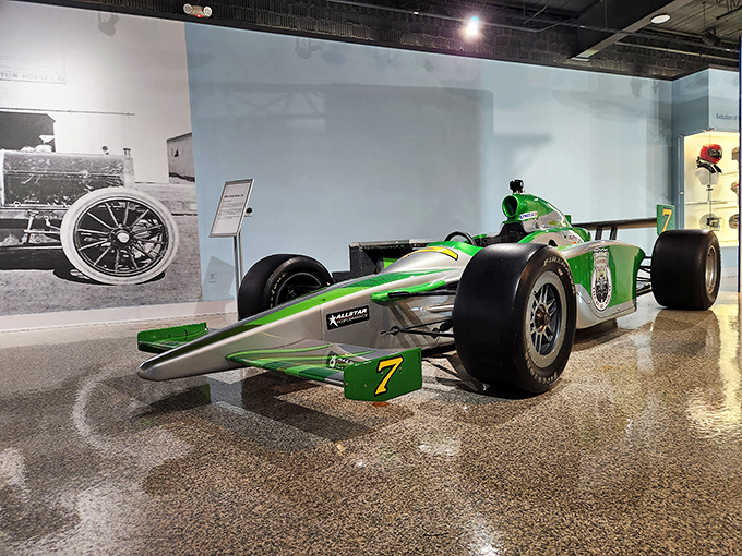 The 1998 Reynard Indy car shows how racing evolved from gentlemen's sport to scientific pursuit. From wooden wheels to carbon fiber in just a few generations.