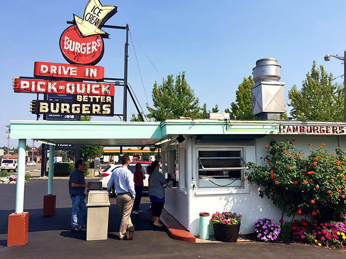 The sign promises "BETTER BURGERS"&mdash;a bold claim backed by decades of satisfied customers who wouldn't dream of arguing the point. 