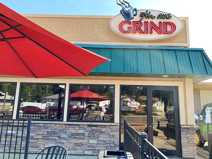 Fifth Avenue Grind offers that essential morning ritual &ndash; where locals gather for caffeine, conversation, and the occasional freshly baked treat.