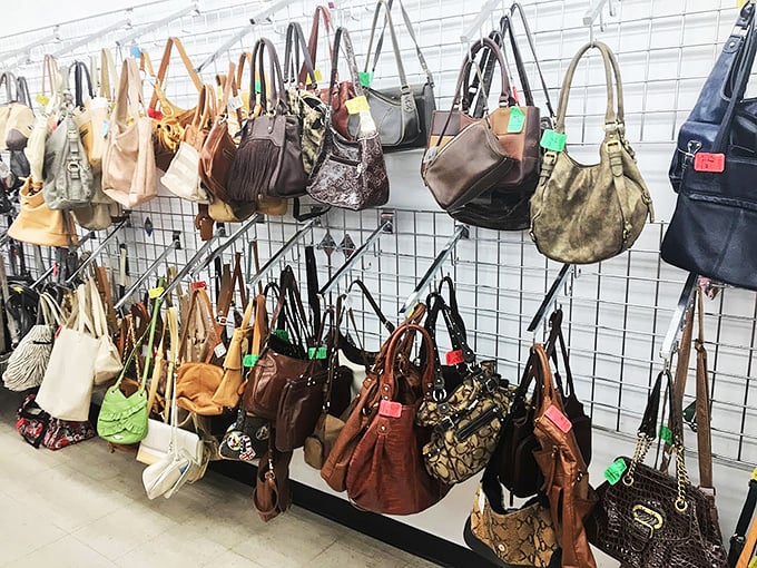 Handbag heaven for the fashion-forward bargain hunter – that designer lookalike might actually be the real deal if luck is on your side.