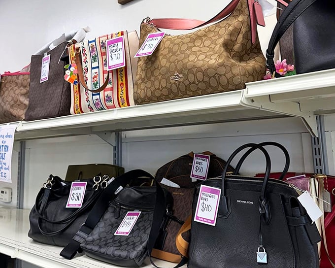 Designer bags that once cost mortgage payments now priced like pizza deliveries&mdash;fashion math at its finest.