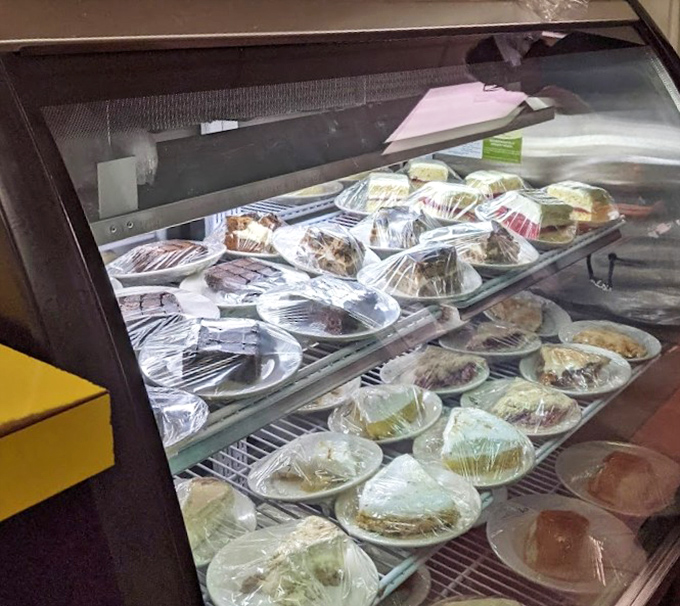 The dessert case showcases tomorrow's regrets and today's temptations &ndash; homemade pies and cakes waiting patiently for your willpower to crumble.