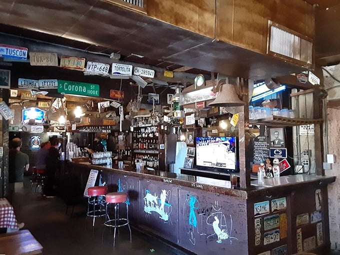 The bar area feels like the saloon from every great Western, minus the gunfights but with all the character intact.