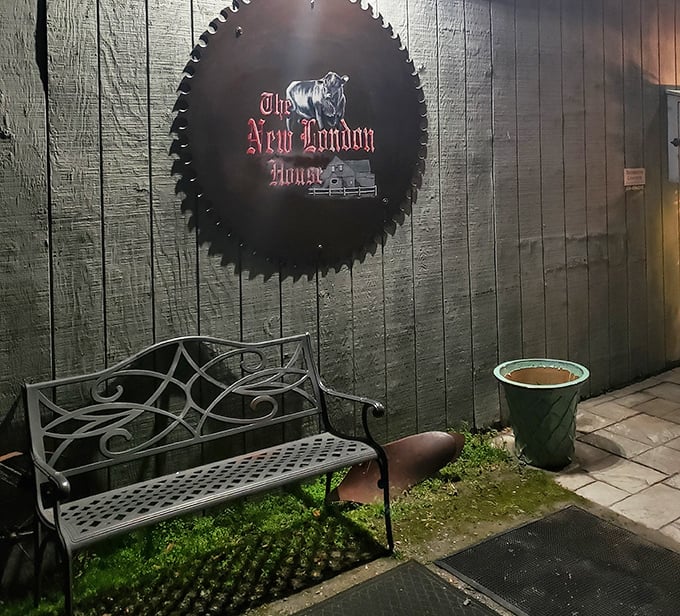 Even the outdoor seating area has that welcoming Virginia charm that makes you want to linger a little longer.