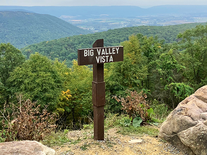 Big Valley Vista delivers on its promise with sweeping panoramic views. Worth every step of the hike and every bead of sweat.