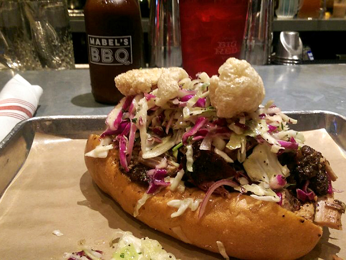 This sandwich isn't just stacked&mdash;it's architected, a towering achievement of meat engineering that would make Cleveland's industrial forefathers proud.