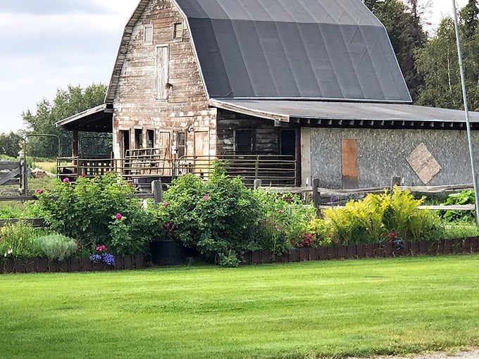 This weathered barn with its flower-lined approach captures Palmer's agricultural soul. Farm-to-table isn't a trend here&mdash;it's simply how life has always been.
