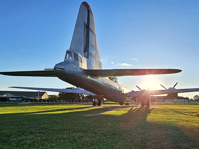 Catching this B-29 Superfortress at sunset is like seeing the Mona Lisa in perfect lighting&mdash;some views simply take your breath away.