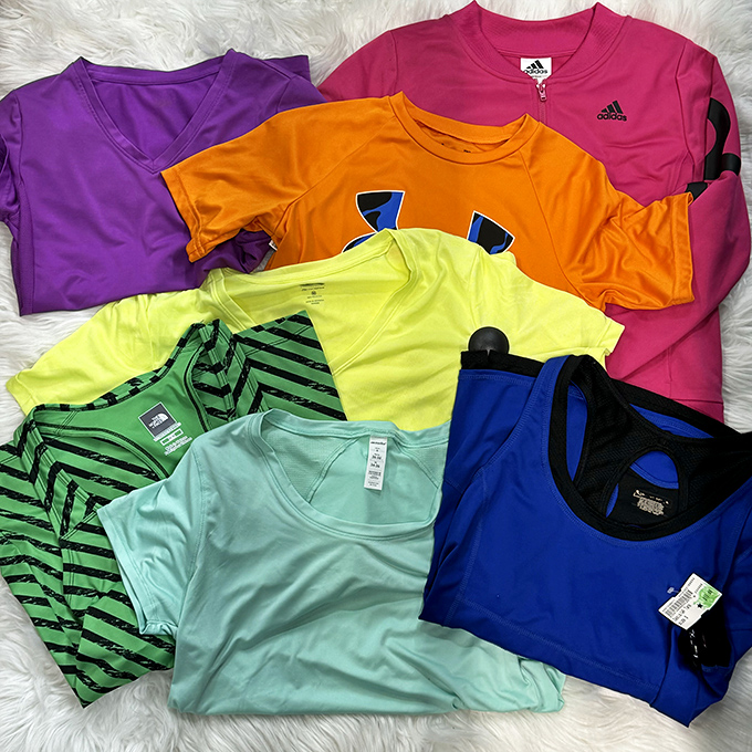 A technicolor dream of athletic wear&mdash;proof that staying active in Alaska doesn't mean sacrificing style or emptying your wallet.