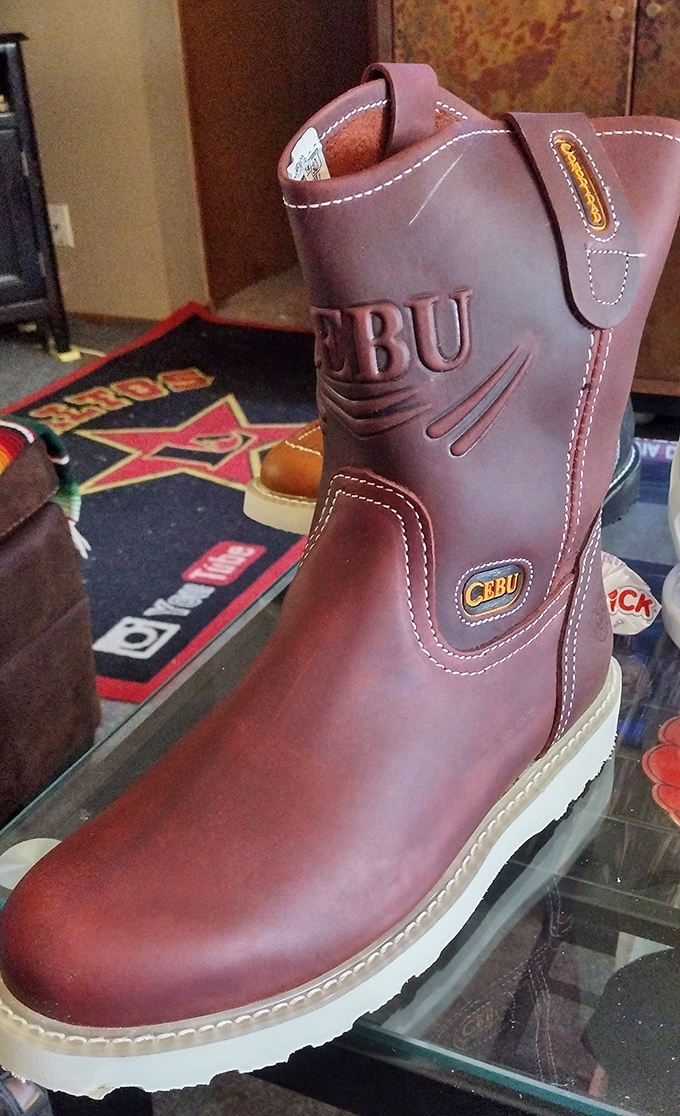 These burgundy boots are practically begging to stomp through autumn leaves while their owner sips a pumpkin spice latte.