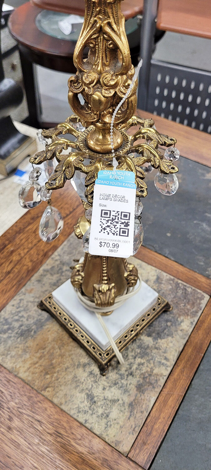 Vintage glamour at thrift store prices! This ornate candelabra brings Liberace-level drama to any dining table for less than a fancy dinner out.