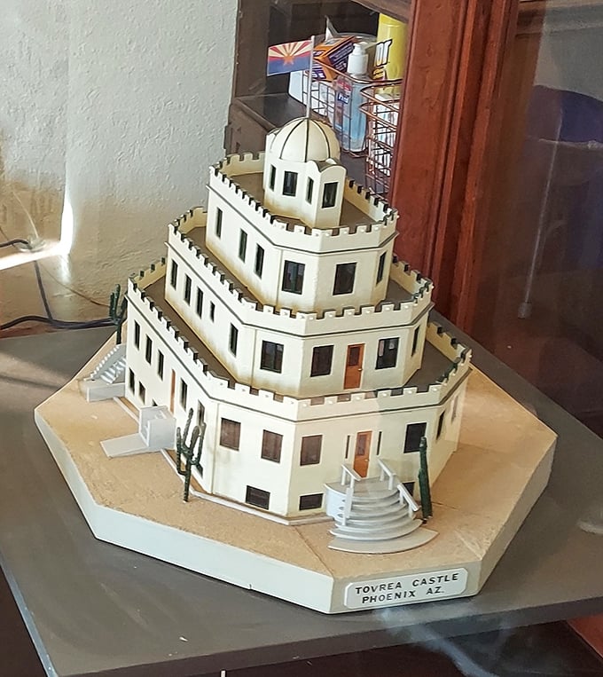 This detailed miniature captures the castle's unique silhouette, allowing you to appreciate its wedding-cake architecture without the neck strain.