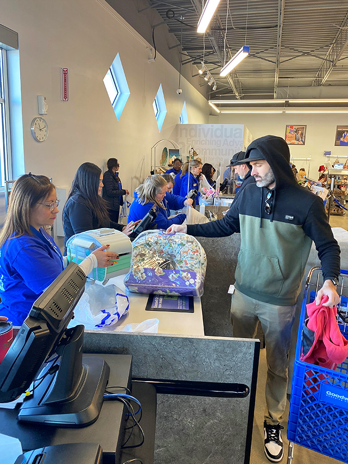 Where retail magic happens &ndash; friendly staff transforming yesterday's donations into tomorrow's treasures for grateful bargain hunters.