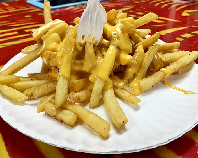 These cheese fries could convert even the strictest health food advocate &ndash; resistance is absolutely futile here.