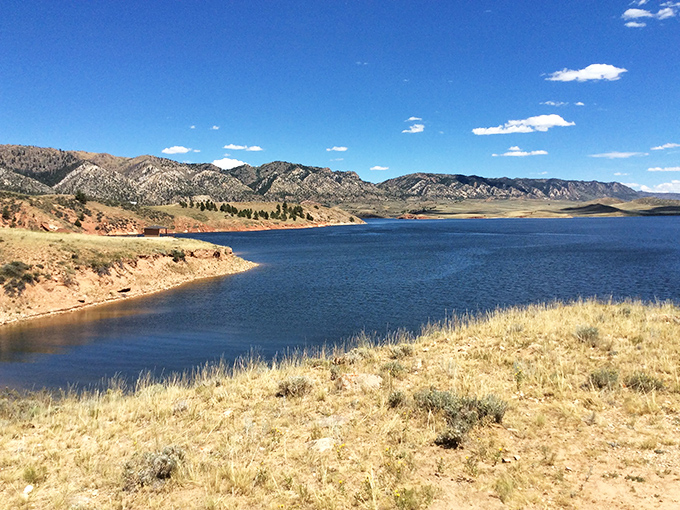Seminoe's shoreline curves like nature's own welcome sign, inviting anglers, boaters, and daydreamers to Wyoming's best-kept aquatic secret.
