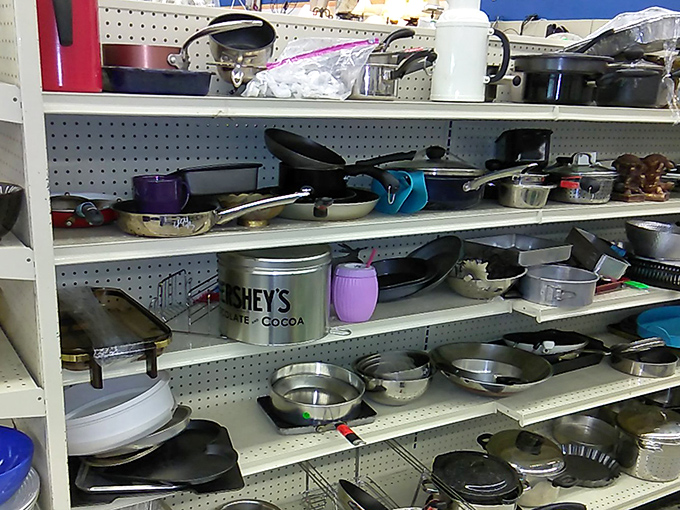 Pots and pans in various states of seasoning &ndash; some barely used wedding gifts, others veterans of a thousand family meals.