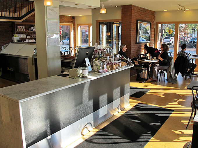 Morning sunlight streams through windows, casting a golden glow on marble countertops – nature's way of highlighting where deliciousness happens.