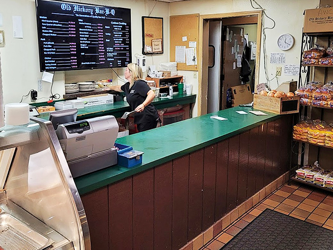 The ordering counter keeps things straightforward and efficient, because great barbecue doesn't need fancy presentation to make its point.