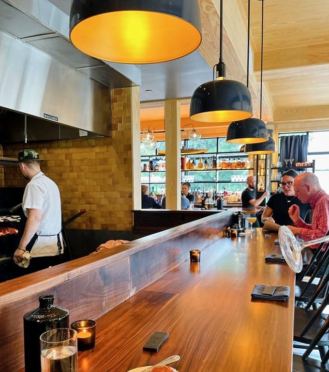 The bar offers front-row seats to the culinary theater, where Vermont's bounty is transformed before your eyes.