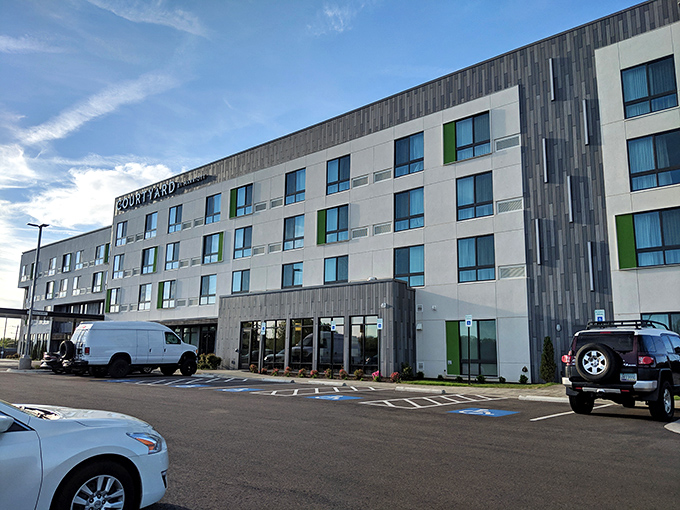 Modern accommodations like the Courtyard by Marriott welcome visiting family without sending you into financial therapy after they leave.