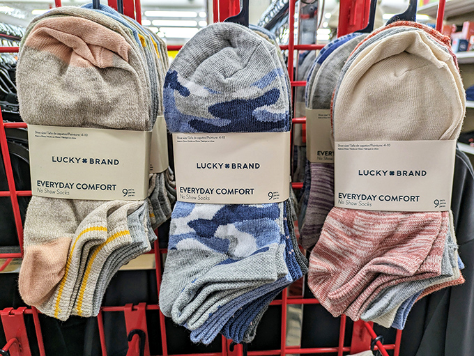 Lucky Brand socks at unlucky brand prices. Because comfort shouldn't be a luxury when it comes to what goes between your feet and your shoes.