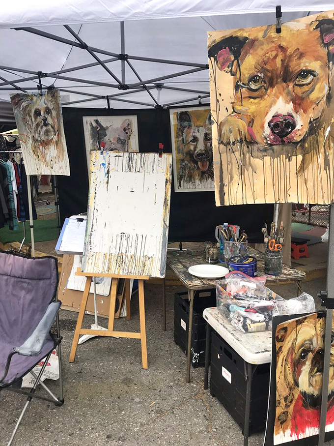 Pet portraits with soul&mdash;these aren't just paintings of dogs, they're windows into canine personalities that capture the "who's a good boy" essence.