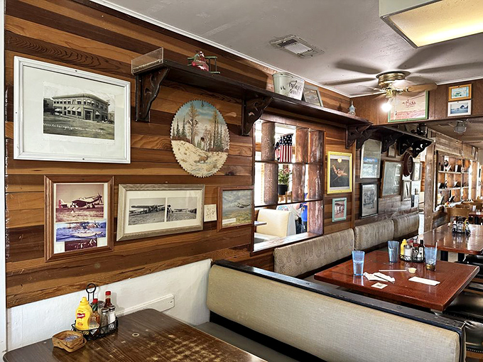 The walls tell stories of flights and feasts gone by. Each photo and memento adds to the feeling that you've discovered somewhere special.