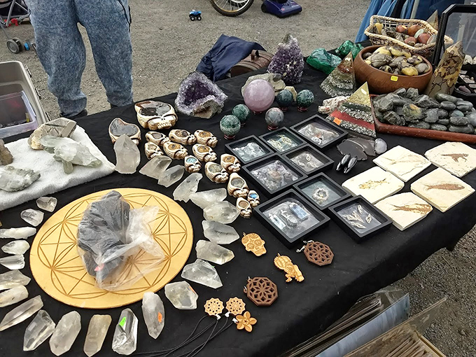 Crystal collectors' paradise where metaphysical meets magnificent. Even skeptics can appreciate the natural beauty of these geological wonders.