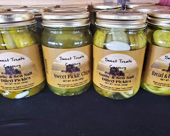 Sweet Treats Cannery's pickles aren't just cucumbers with attitude&mdash;they're jarred joy waiting to elevate your next sandwich experience.