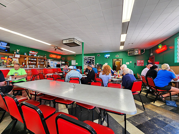 Lunchtime at The Workingman's Friend—where strangers become temporary friends united by their love of perfectly executed classics.