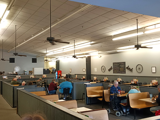 Even on a quieter moment, the dining room radiates that welcoming energy that makes every customer feel like a cherished regular.