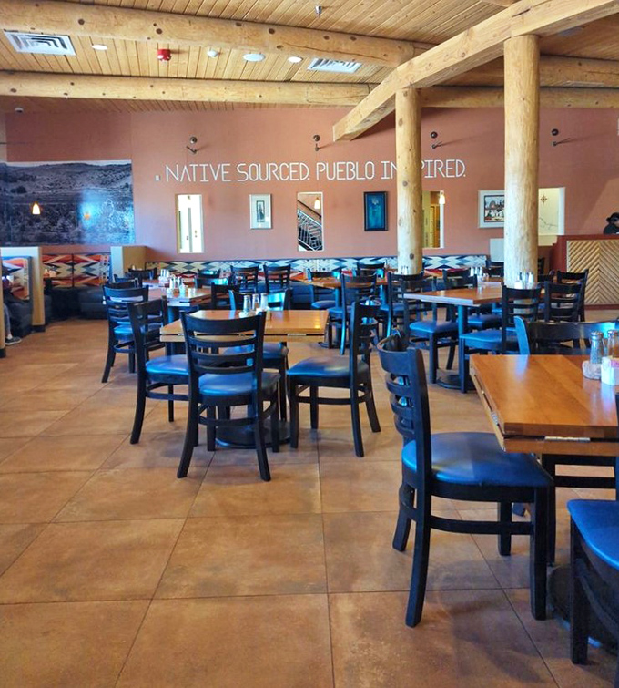 "Native Sourced. Pueblo Inspired." isn't just a wall slogan&mdash;it's the restaurant's mission statement written in both words and every dish served.