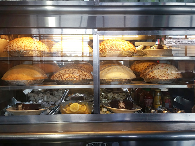 The pie case&mdash;a glass-fronted gallery of edible art where fruit fillings and cream toppings compete for your affection and willpower goes to die.