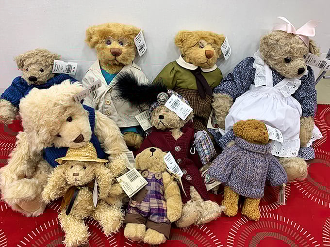 The teddy bear family reunion you didn't know you needed. Each fuzzy face tells a story&mdash;mostly about being hugged too tightly.