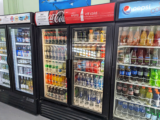 The drink coolers stand ready like supporting actors who know their role &ndash; to perfectly complement the star of the show: that incredible seafood.