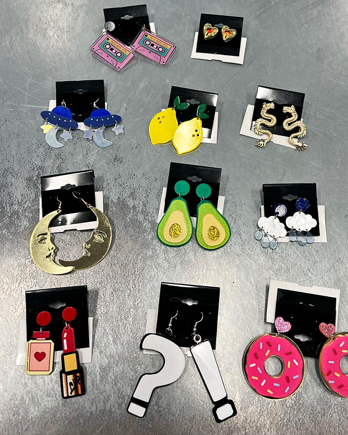 Quirky earrings that tell stories – from avocados to question marks, these conversation starters cost less than your morning latte.