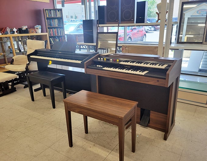 These organs once provided the soundtrack to someone's living room. Now they await their encore performance in yours.