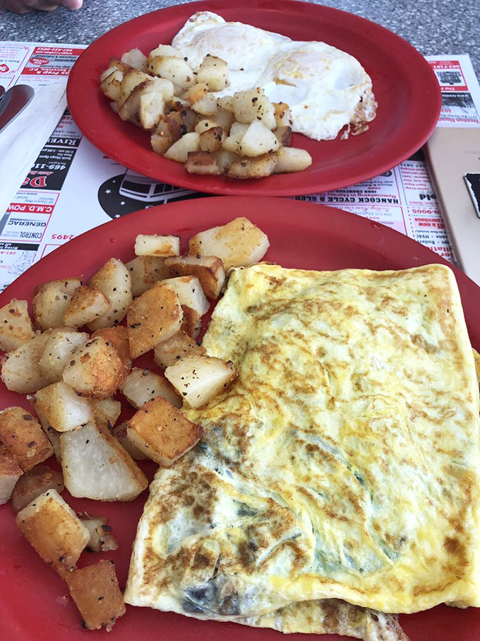 An omelet shouldn't just be filled&mdash;it should be fulfilled. This golden package delivers on that promise with every bite.