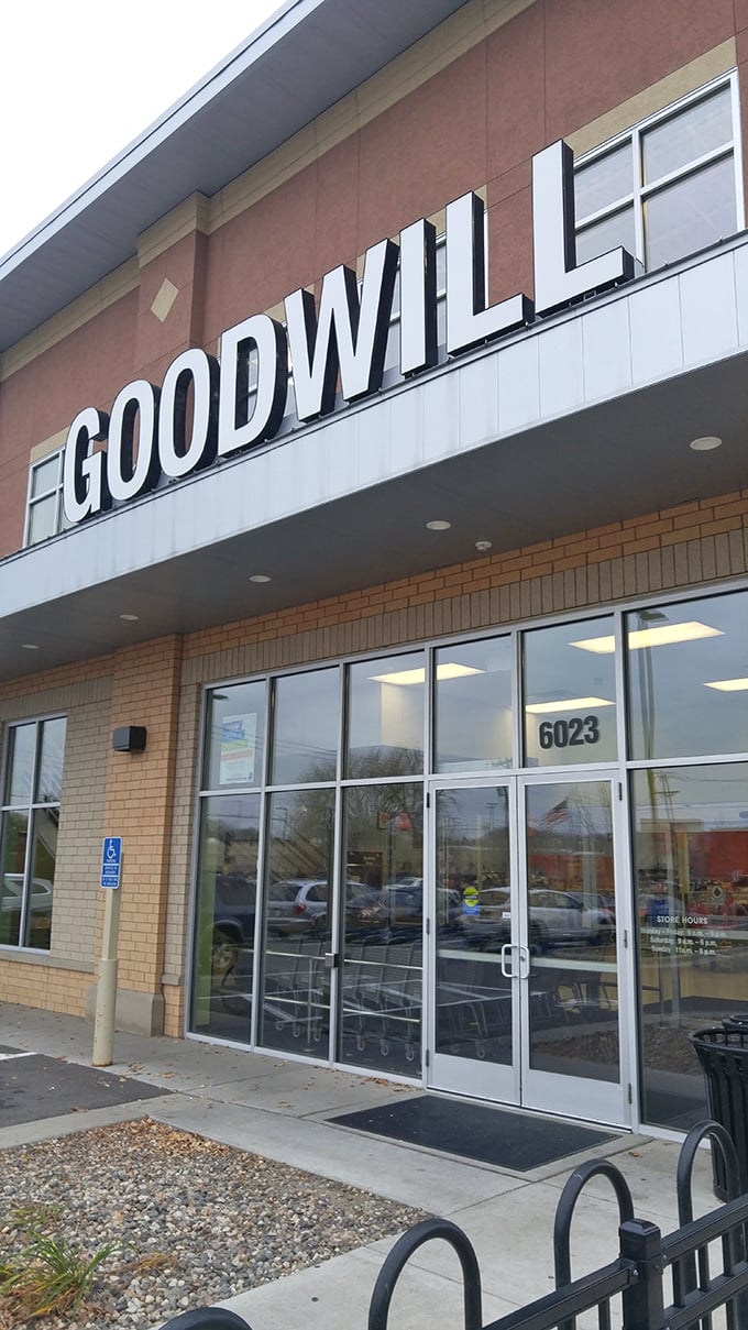 The welcoming entrance with its bold signage serves as a portal to possibility&mdash;and proof that good deals don't require fancy facades.