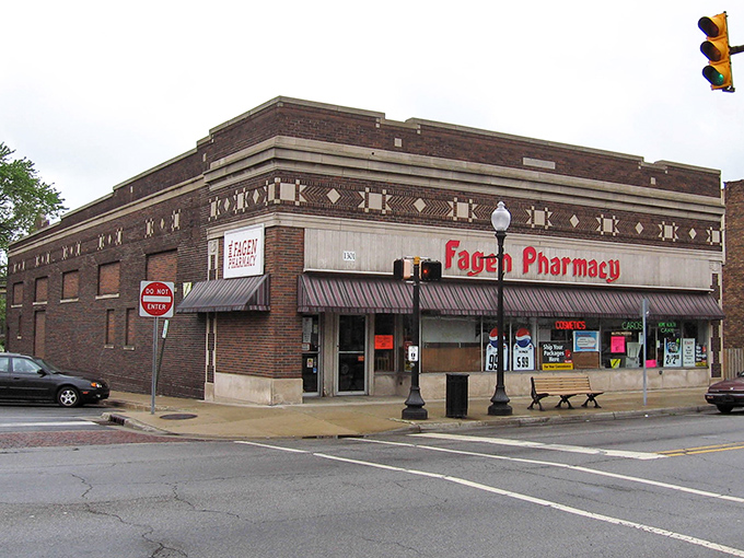 Fagen Pharmacy's corner location has likely witnessed generations of Whiting residents seeking everything from cough syrup to friendly advice.