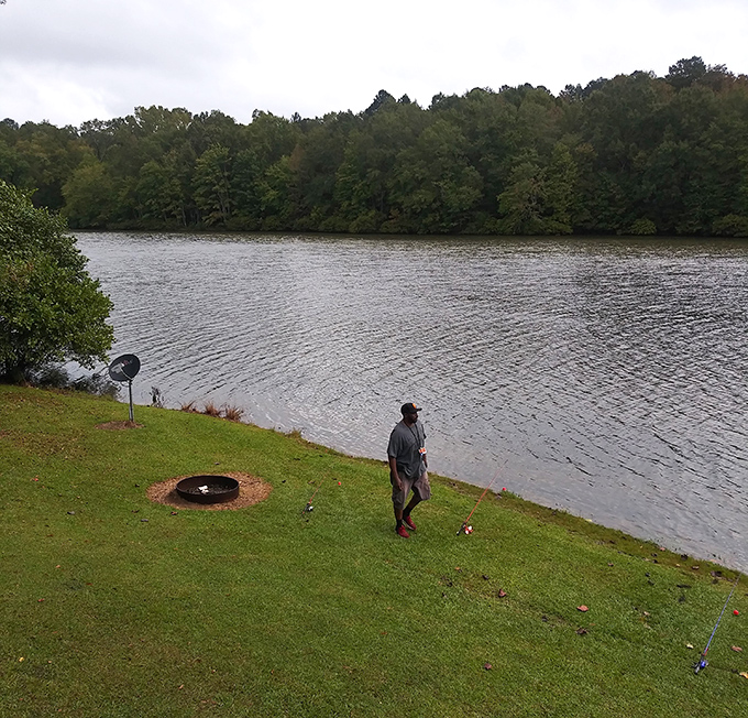 Fishing at Lake Lowndes &ndash; where "the one that got away" stories are born alongside actual catches.