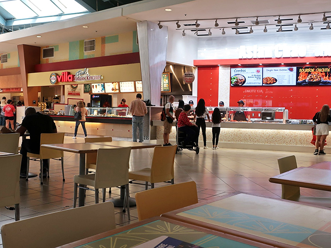 The food court&mdash;retail's version of an oasis&mdash;where hungry shoppers refuel before embarking on their second wind of discount hunting.