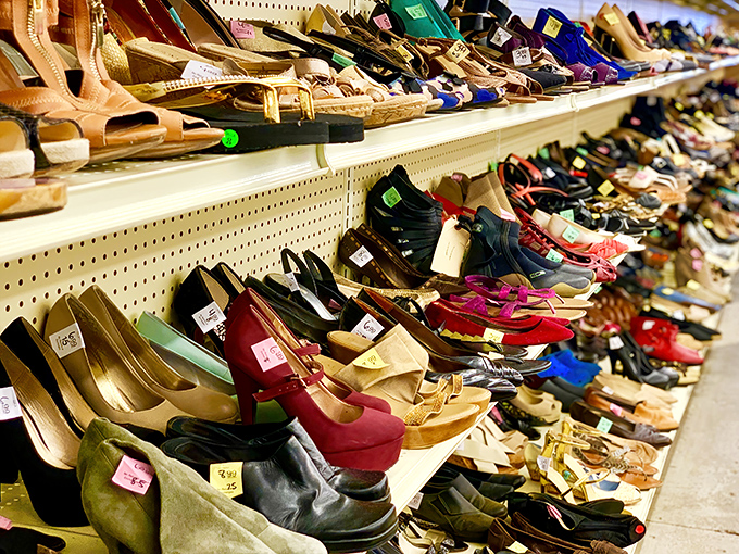 The Cinderella section&mdash;where one woman's castoff heels become another's perfect fit. Glass slippers not guaranteed, but magic certainly is.