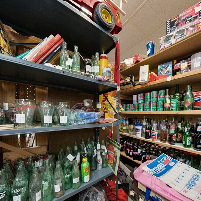 The soda bottle collection&mdash;where every Coke, Pepsi and 7UP container tells the story of American refreshment through the decades.