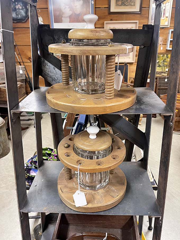 These wooden and glass contraptions look like they belong in a mad scientist's laboratory, but they're actually beautiful examples of vintage craftsmanship.